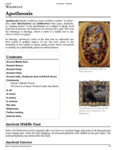 Apotheosis | Scientific Proof of God